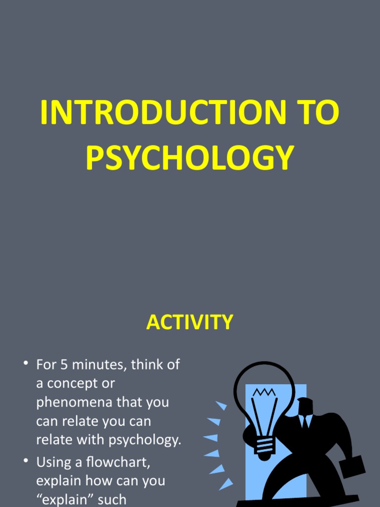 Introduction To Psychology | PDF | Experiment | Psychology
