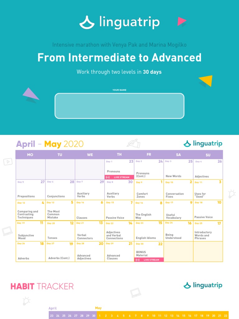 From Intermediate To Advanced: Intensive Marathon With Venya Pak and ...