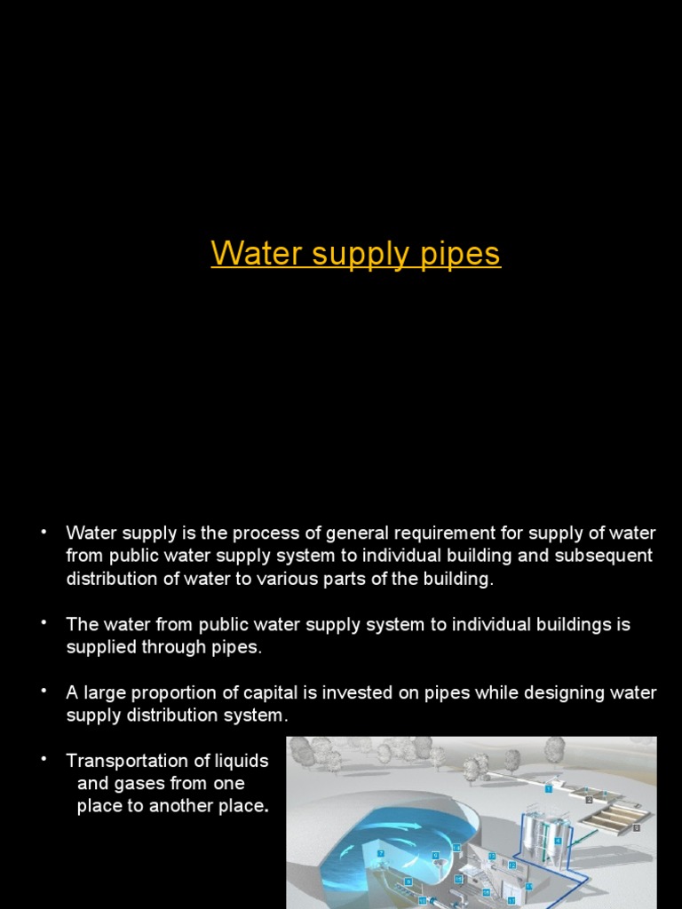 L7-Water Supply Pipes - Laying Method Final | Download Free PDF ...