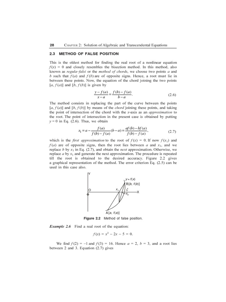 Regula Falsi PDF | PDF | Zero Of A Function | Equations