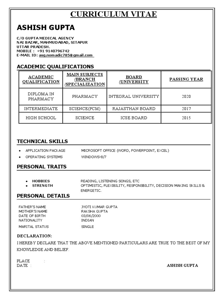 Ashish Gupta CV | PDF