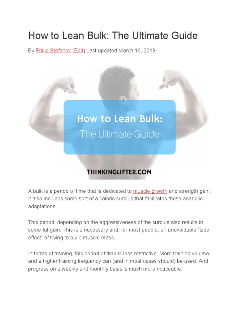Lean Bulk PDF | PDF | Obesity | Dieting