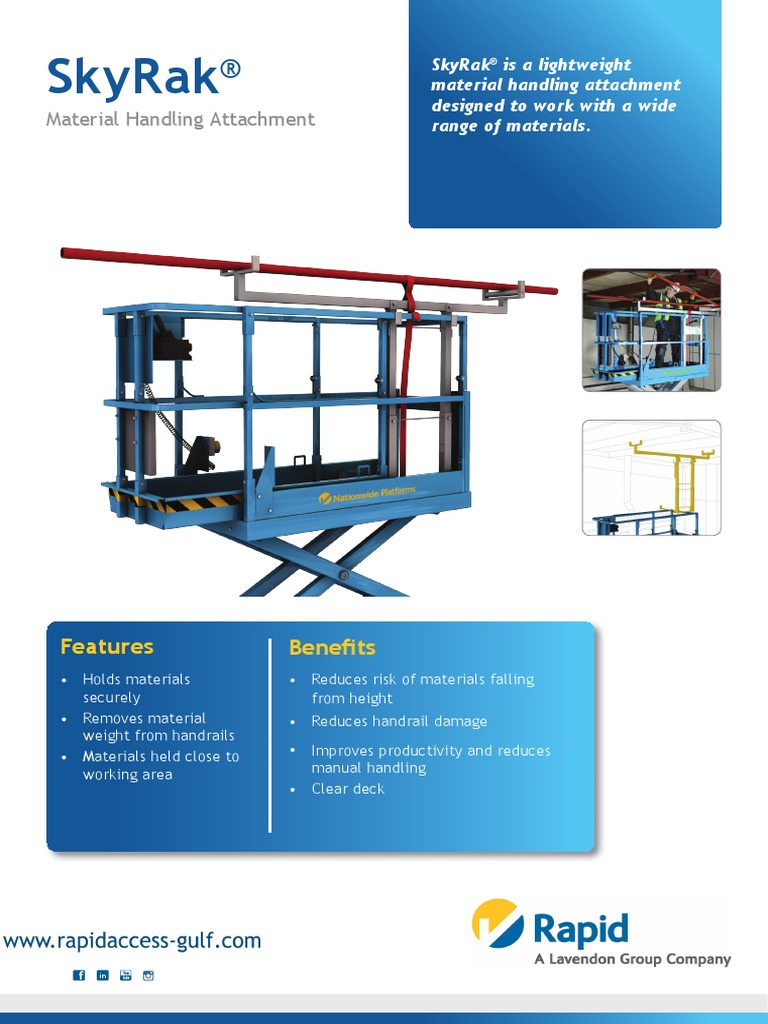 Skyrak: Material Handling Attachment | PDF | Manufactured Goods | Business