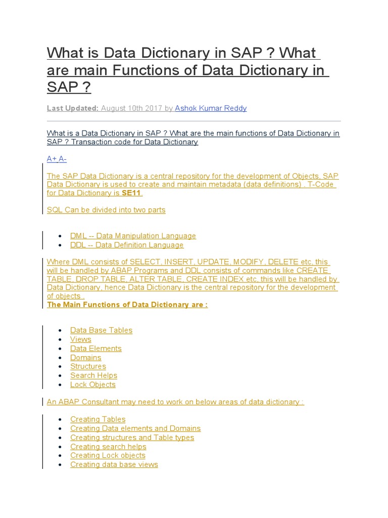 ABAP Tutotrial | Download Free PDF | Database Index | Databases