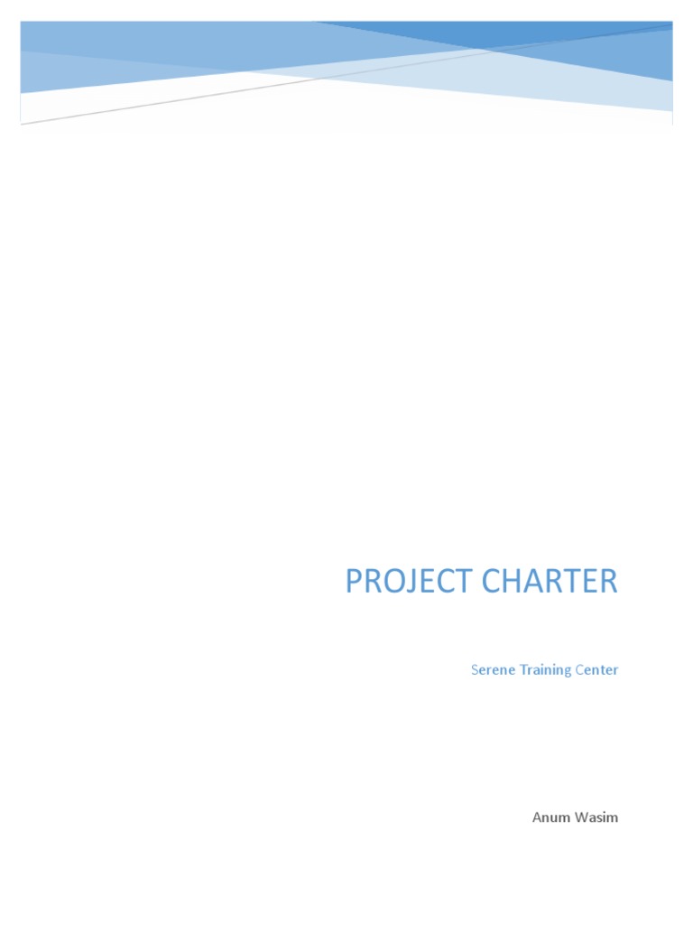 Project Charter - Sample 2 | PDF | Manufacturing And Engineering | Business