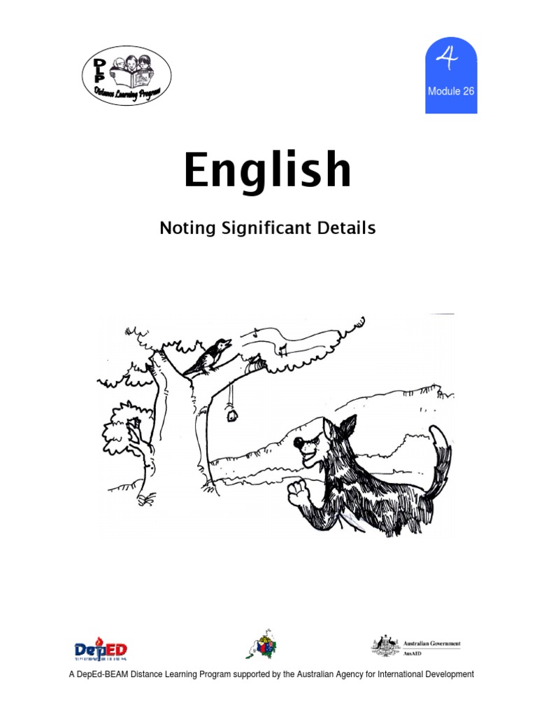 Noting Significant Details: A Summary of a Document Detailing the ...