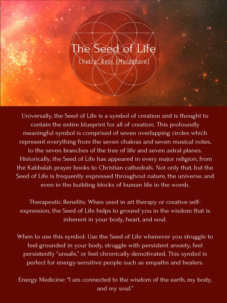 Seed of Life: Symbolism and Benefits | PDF