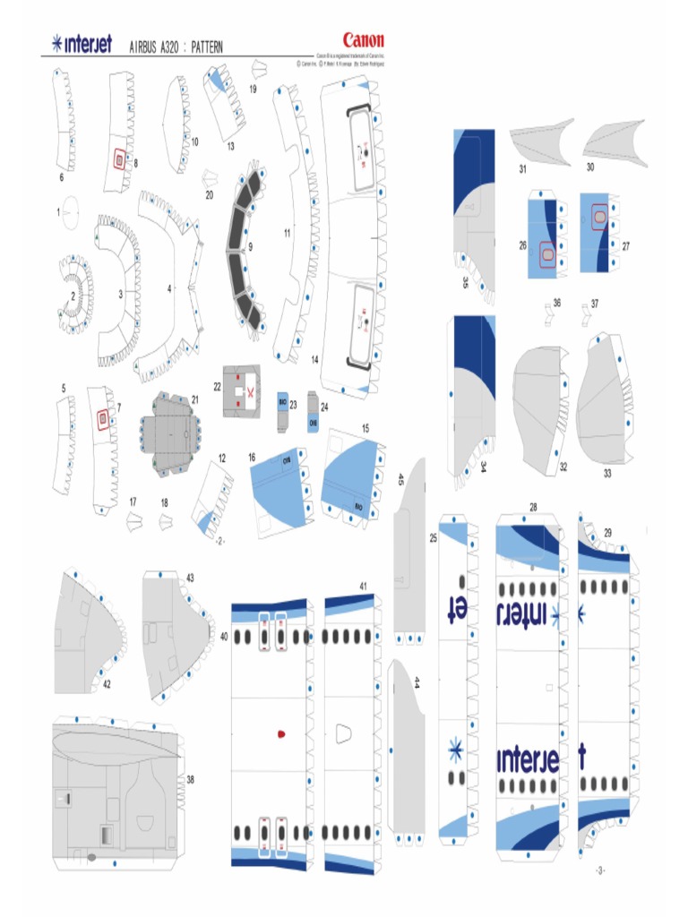 Interjet A320 Papercraft | PDF
