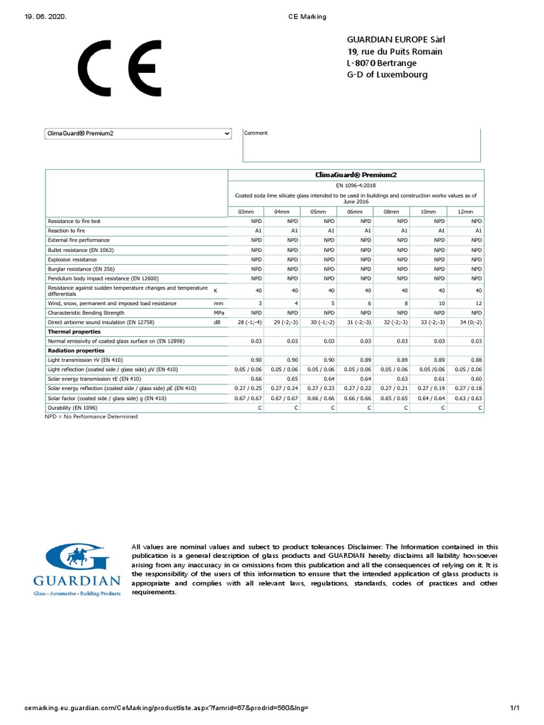 CE Marking Low-E Staklo - PDF 3 | PDF | Materials Science | Materials