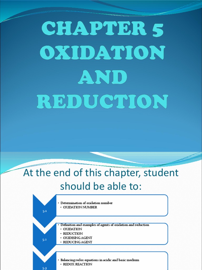 Understanding Redox Reactions and Agents | PDF | Redox | Ion