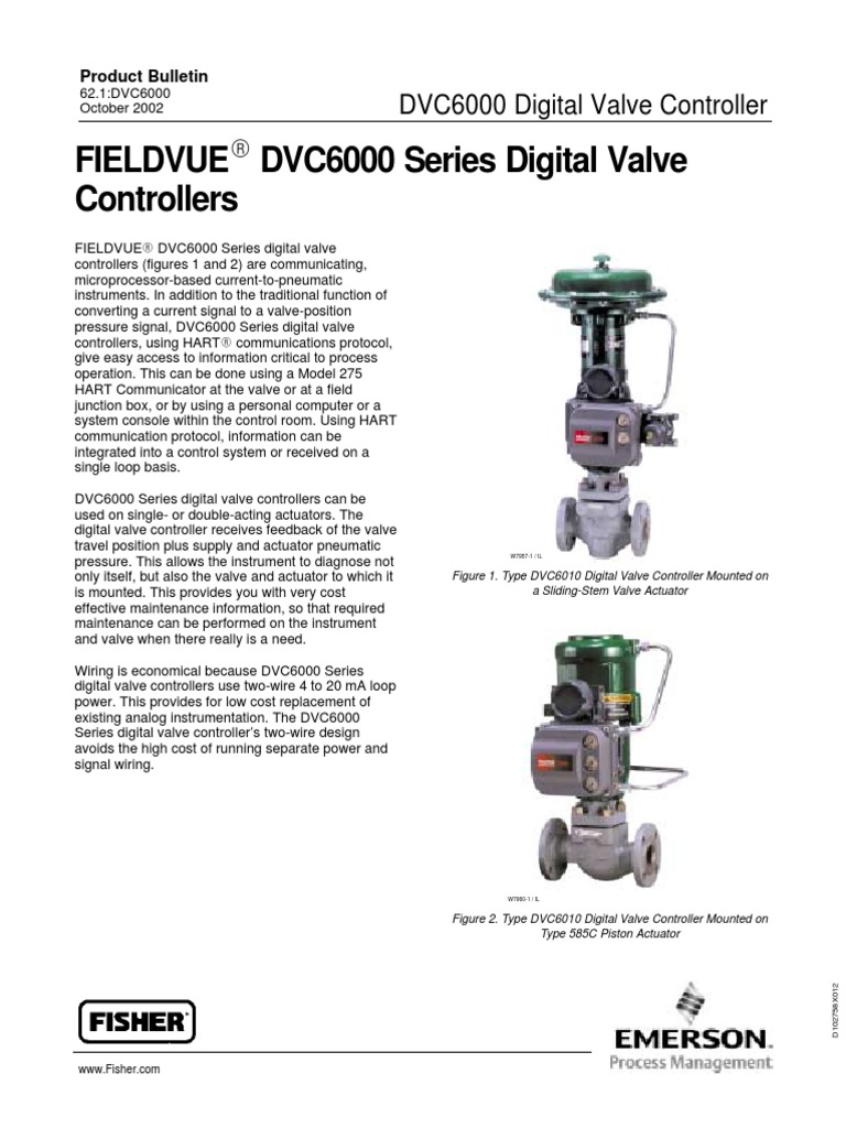 Fieldvue DVC6000 Series Digital Valve Controllers | Download Free PDF ...
