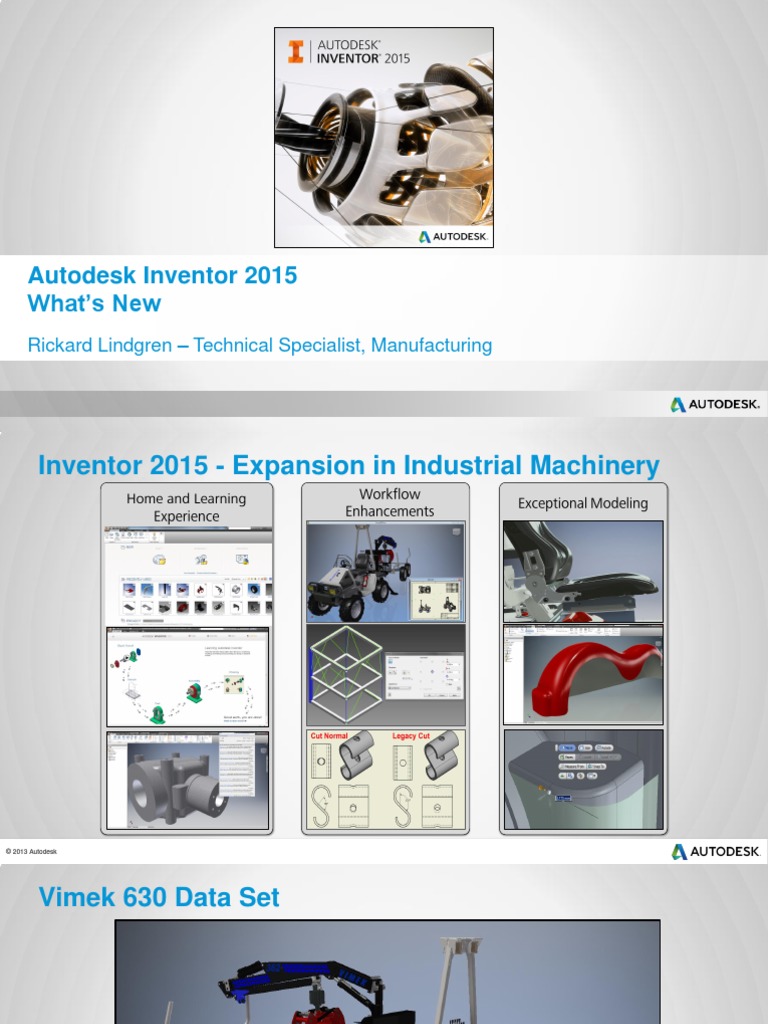 Autodesk Inventor 2015 What's New: Rickard Lindgren - Technical ...
