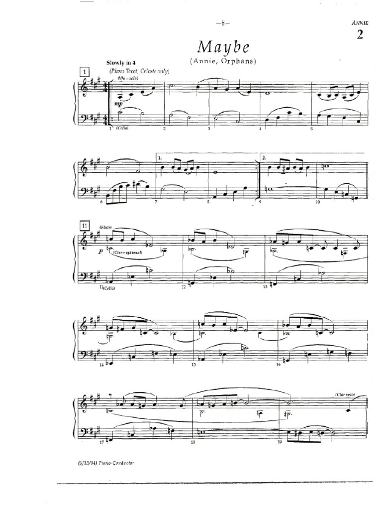 Annie - Maybe PDF | PDF