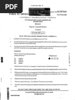May June CSEC Biology Paper 2 - 2025 | PDF