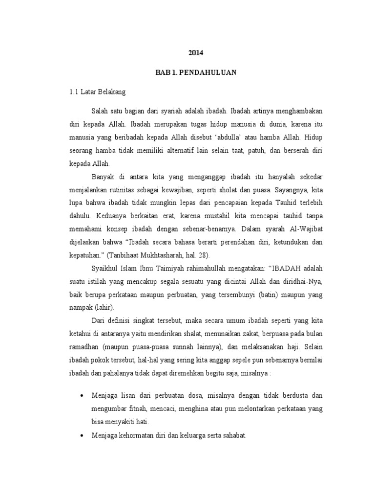 Mempelajari Konsep Ibadah dalam Islam | PDF
