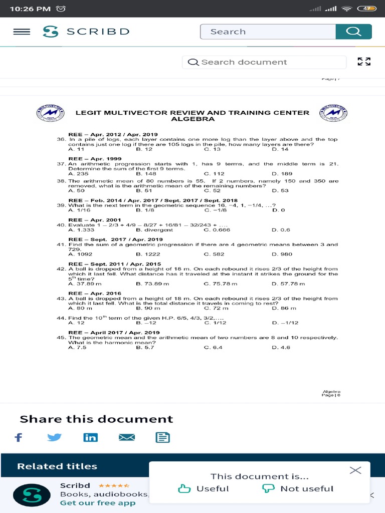 Mathematics Reviewer PDF | PDF