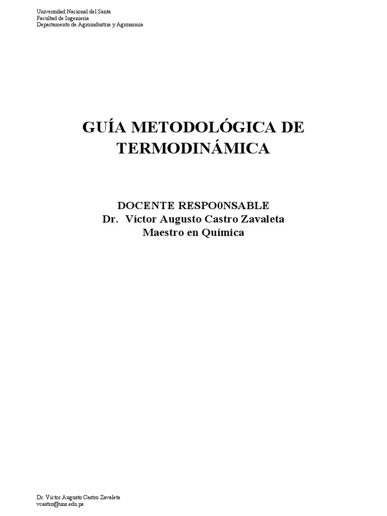 Guía de Aprendizaje de Termodin (Amiga 2020 - E | PDF | Entropía | Calor
