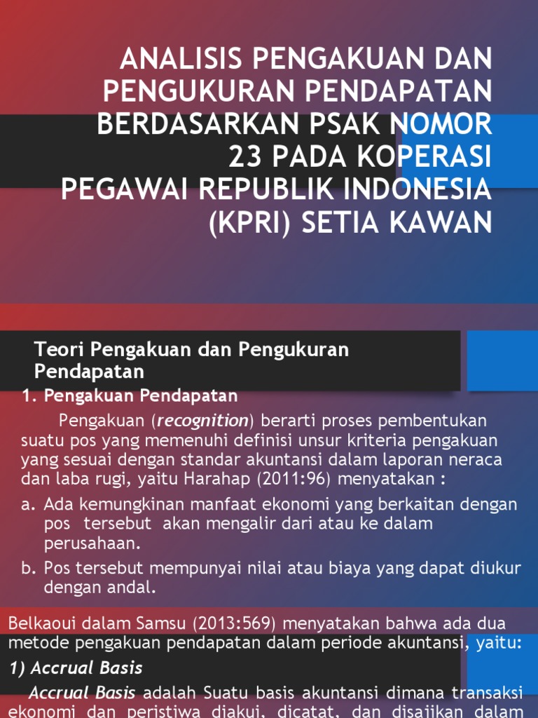 Analisis Pendapatan KPRI Setia Kawan | PDF | Pengelolaan Keuangan & Uang