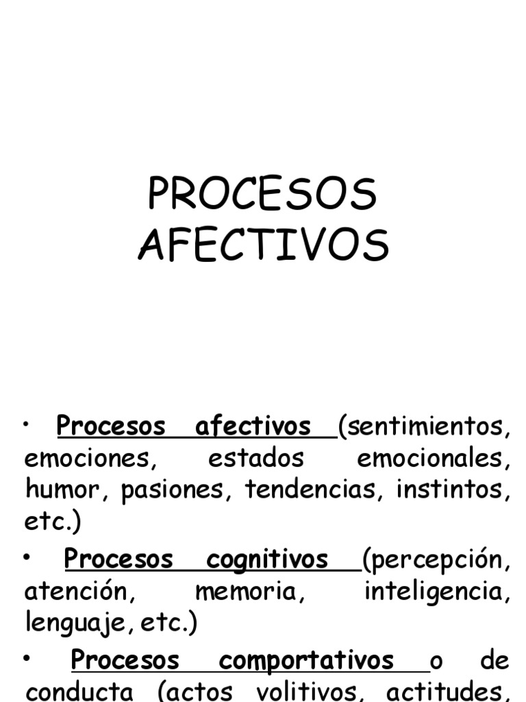 13-Proceso Afectivo | PDF | Las emociones | Ansiedad