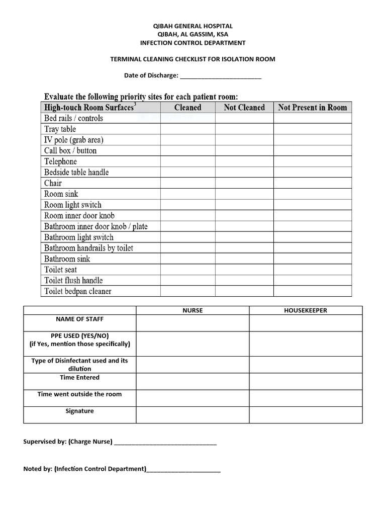 Terminal Cleaning | PDF