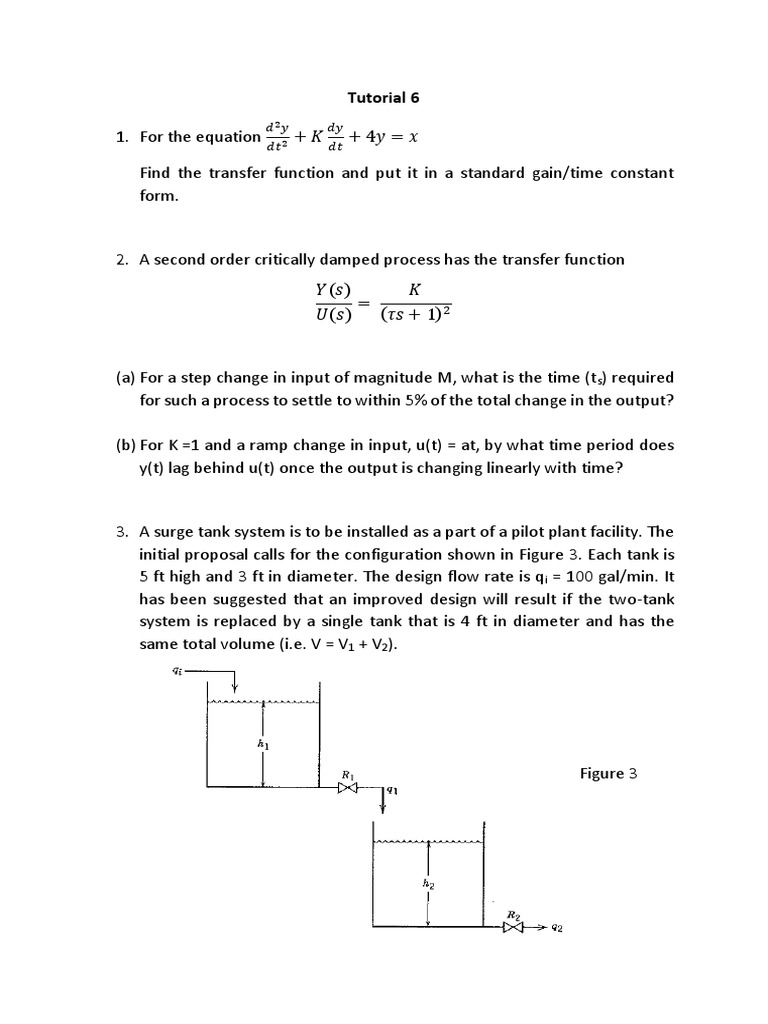 Tutorial 6 (Questions) | PDF | Fluid Dynamics | Physics