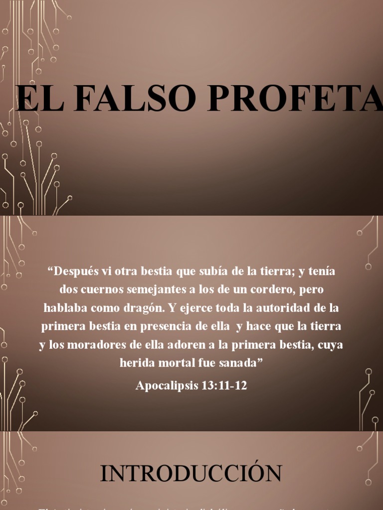 El Falso Profeta | PDF | antecristo | Libro de revelación