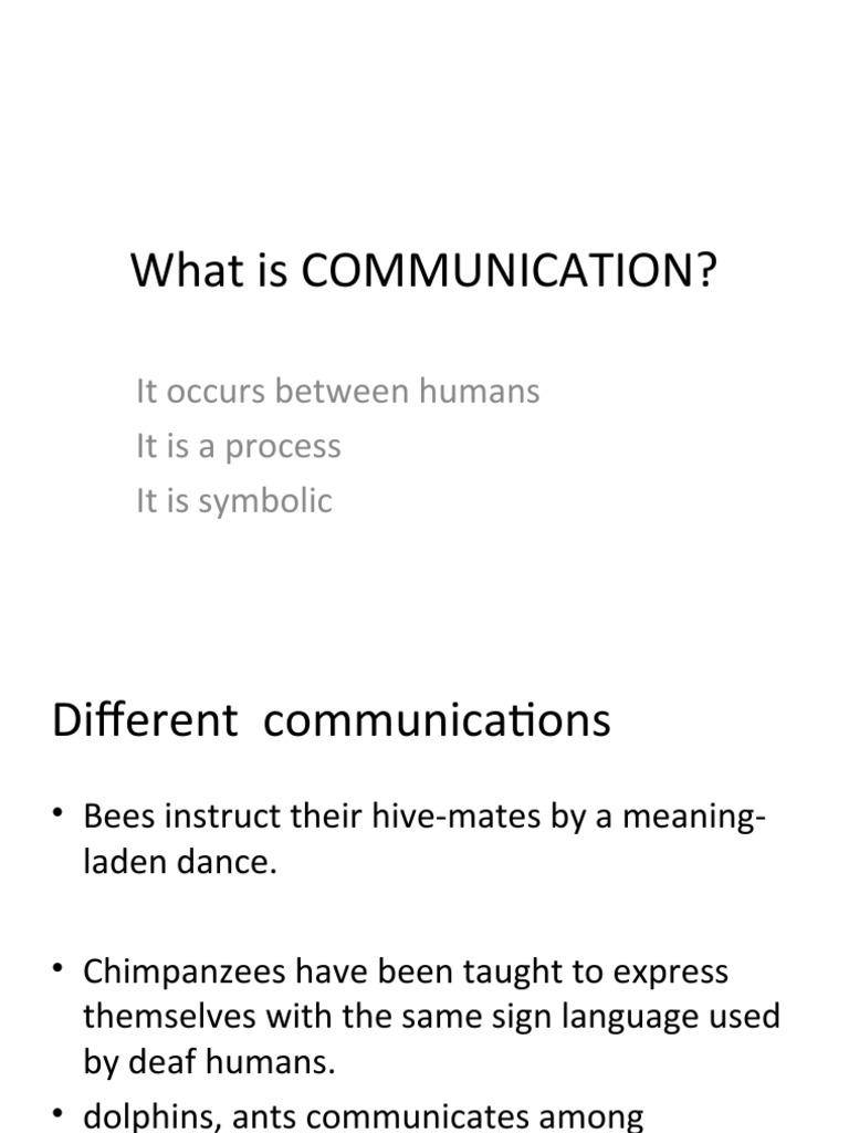 Understanding Human Communication Process | PDF | Nonverbal ...