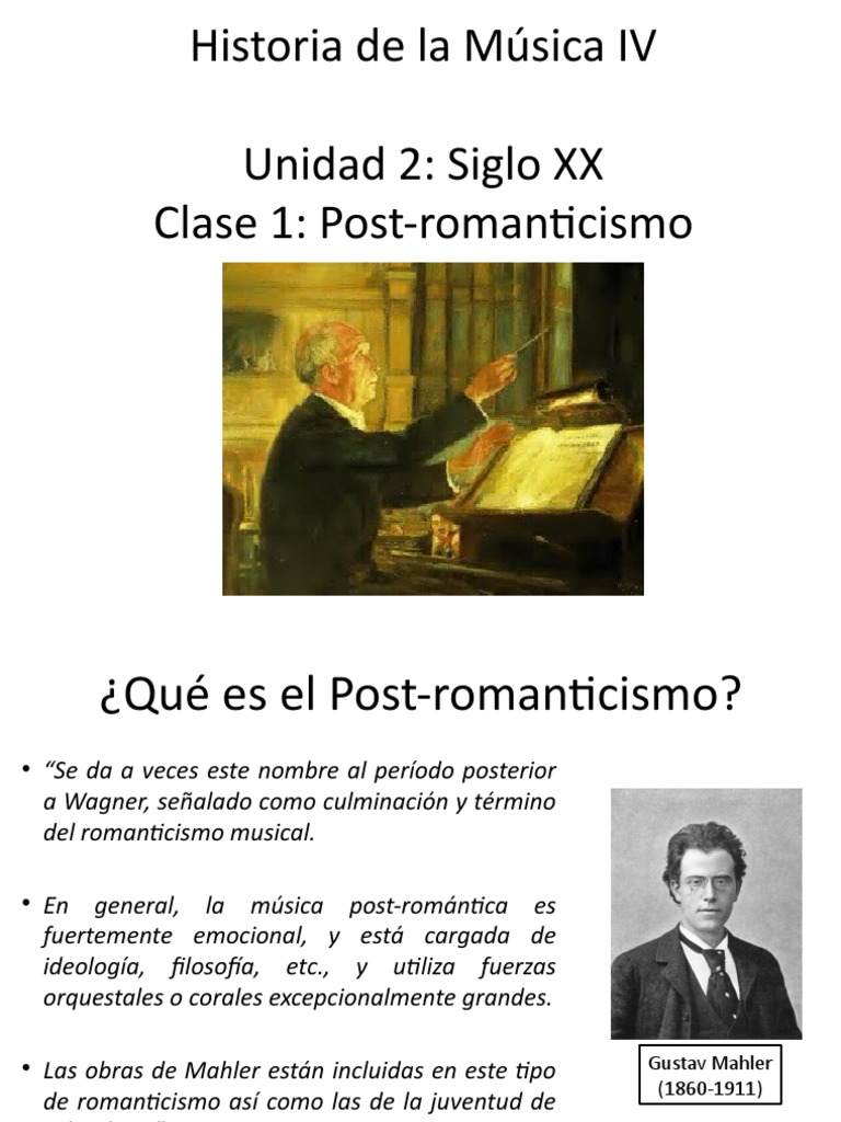 Clase 1 - Post-Romanticismo | PDF | Richard Strauss | Musica romantica