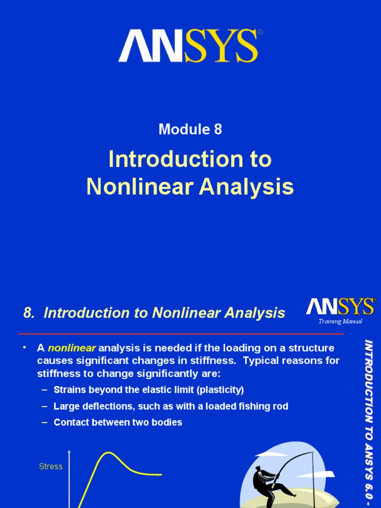 Non Linear Analysis in Ansys | PDF | Nonlinear System | Stiffness