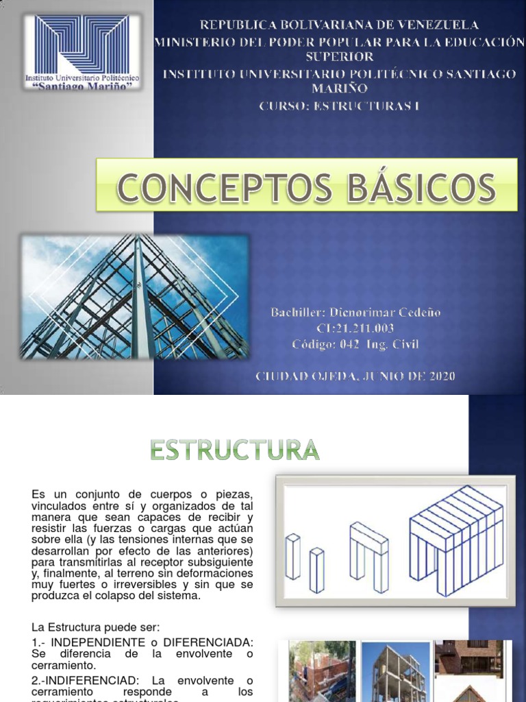 Conceptos Basicos de Estructuras | PDF | Bóveda (Arquitectura) | Fuerza