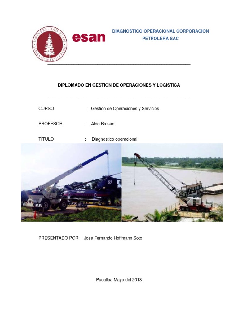 Diagnostico Operacional Corpesa | PDF | Logística | Sectores Economicos