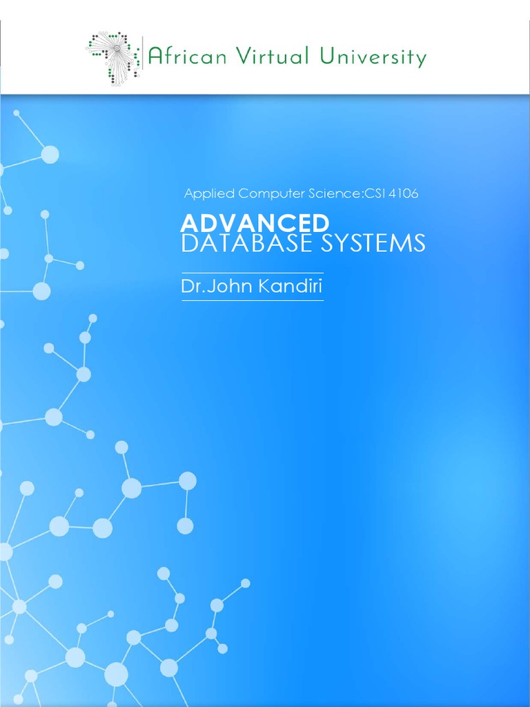 Advanced Database Systems Pdf Pdf Class Computer Programming Databases