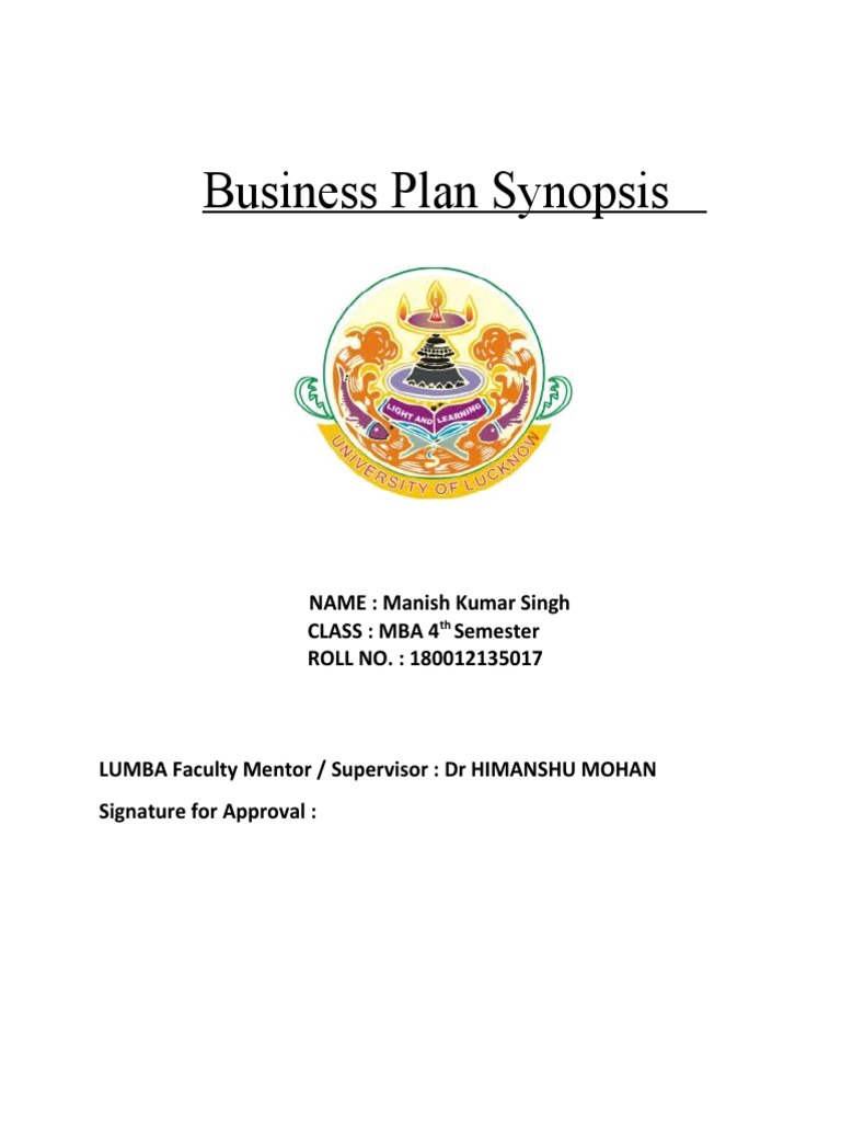 Business Plan Synopsis | PDF | Recycling | Plastic