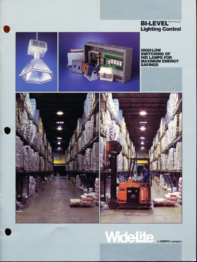 Wide-Lite Bi-Level Lighting Control Brochure 1988 | PDF | Lighting ...