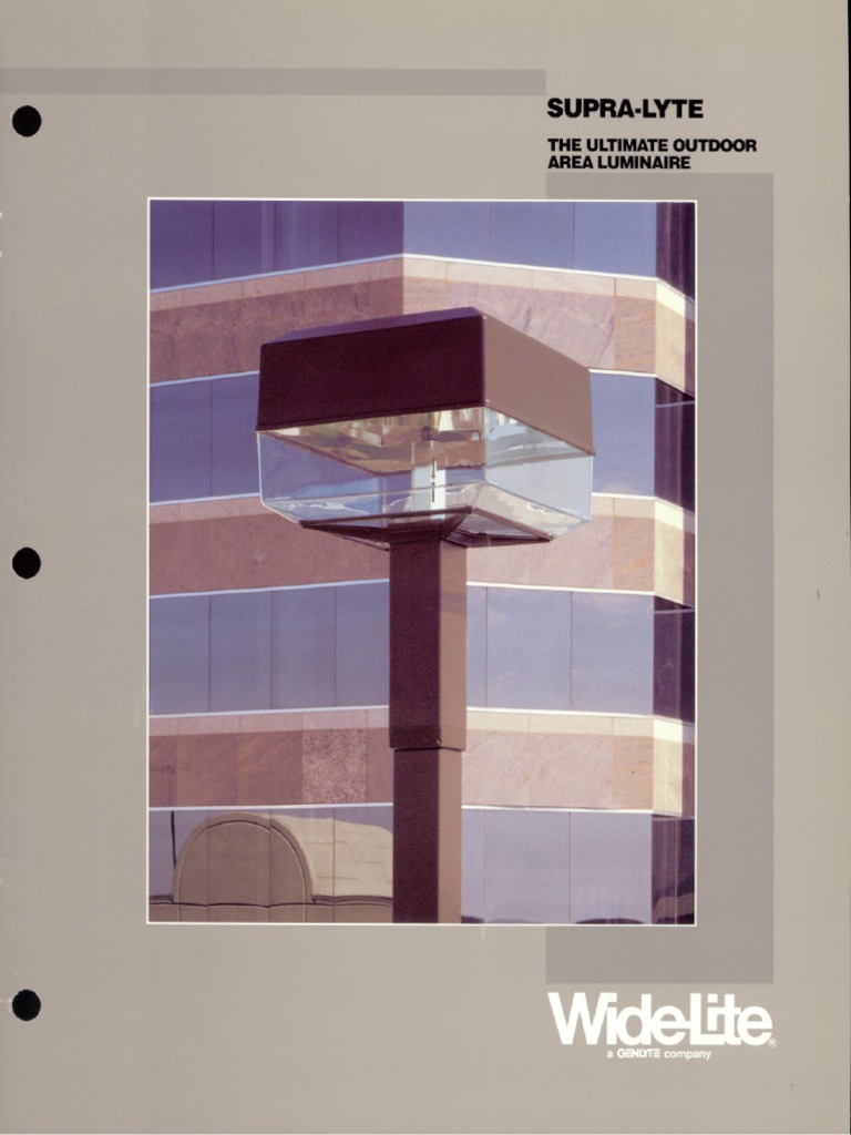 Wide-Lite Supra-Lyte Brochure 1988 | PDF