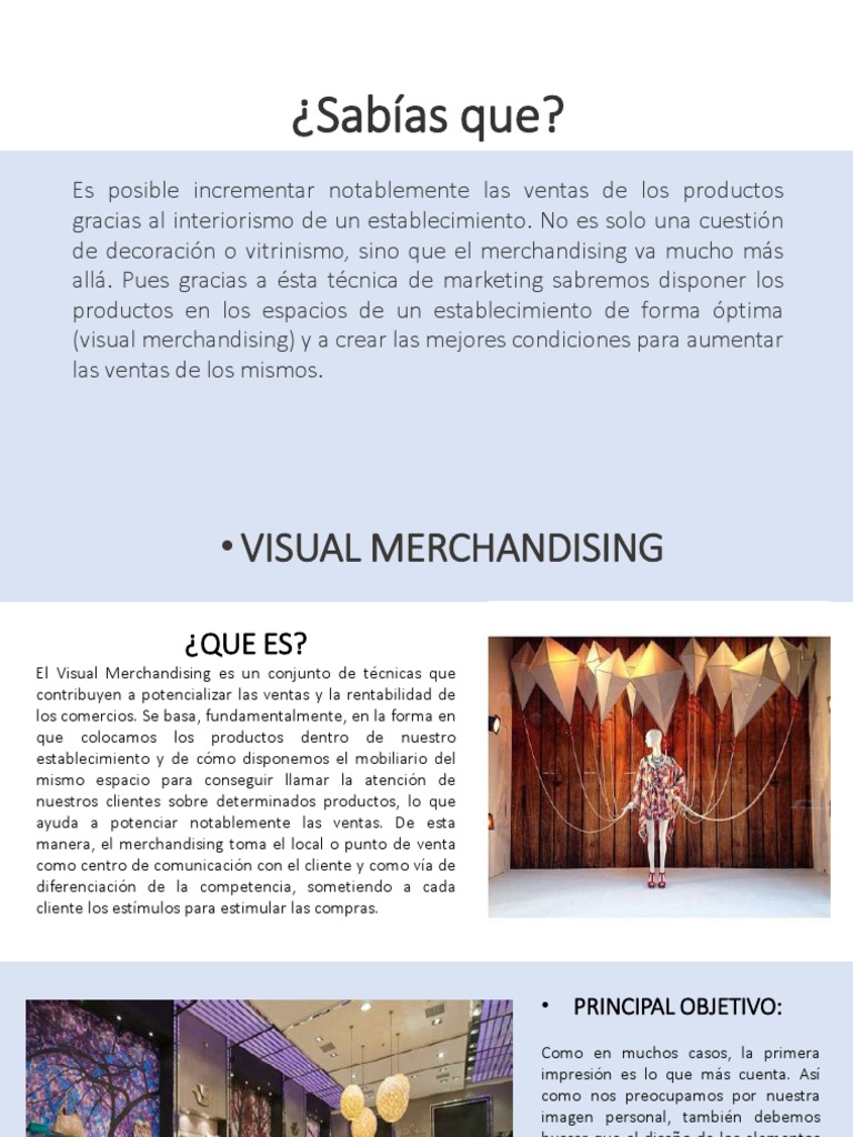 Visual Merchandising PDF | PDF | Comercialización | Producto (Negocio)