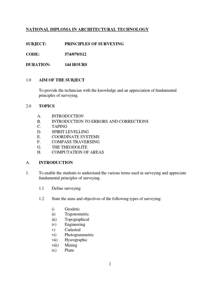 Principles of Surveying | PDF | Surveying | Scientific Observation