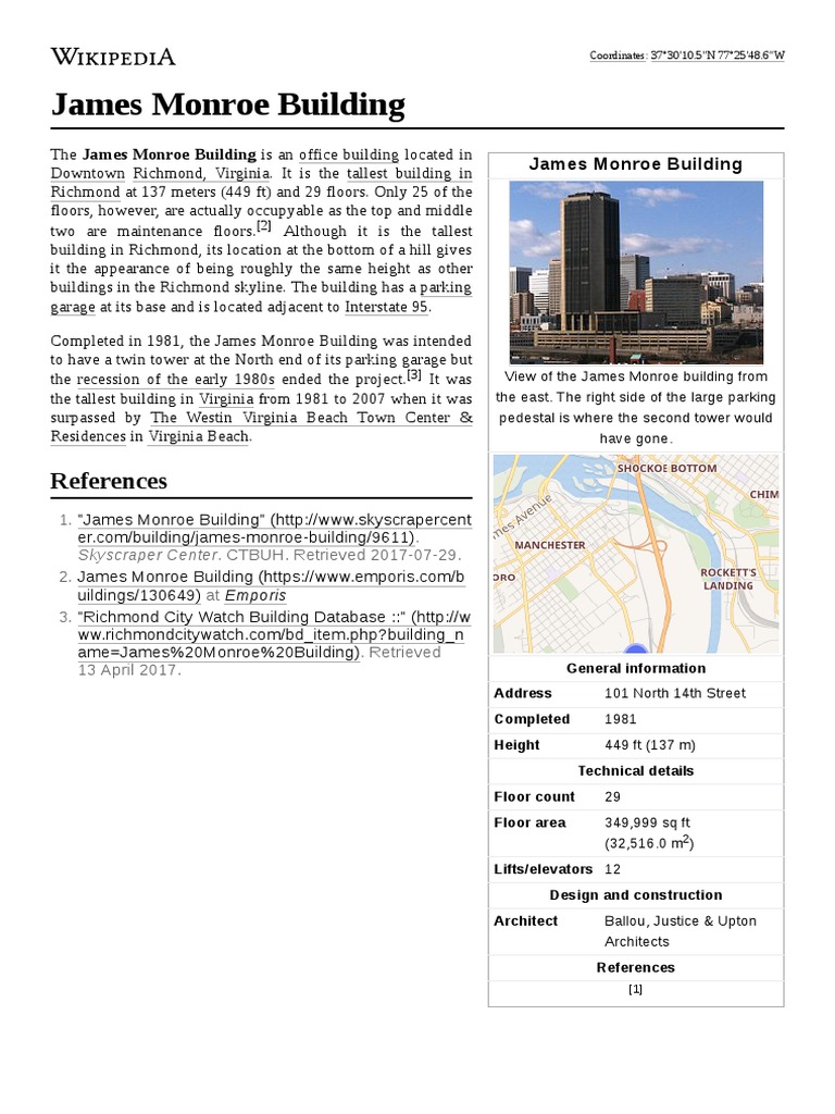 James Monroe Building | PDF | Business