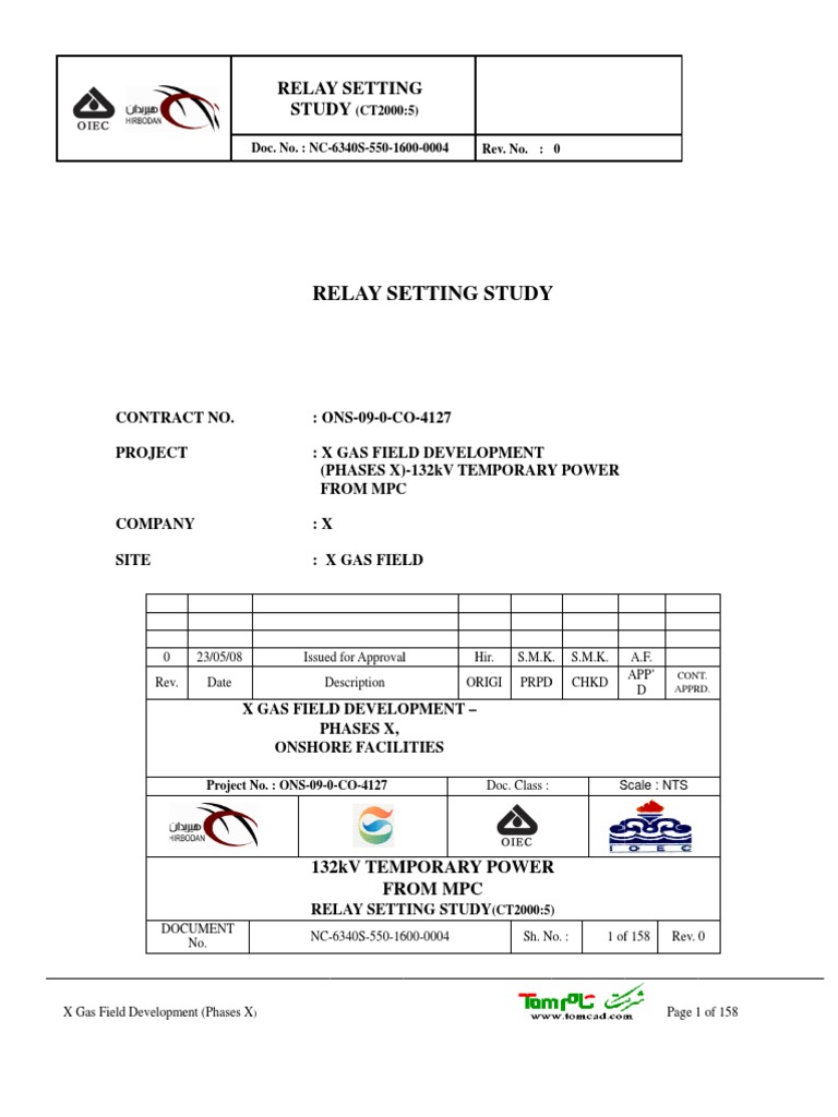 Relay Coordination Pdf Electrical Grid Transformer