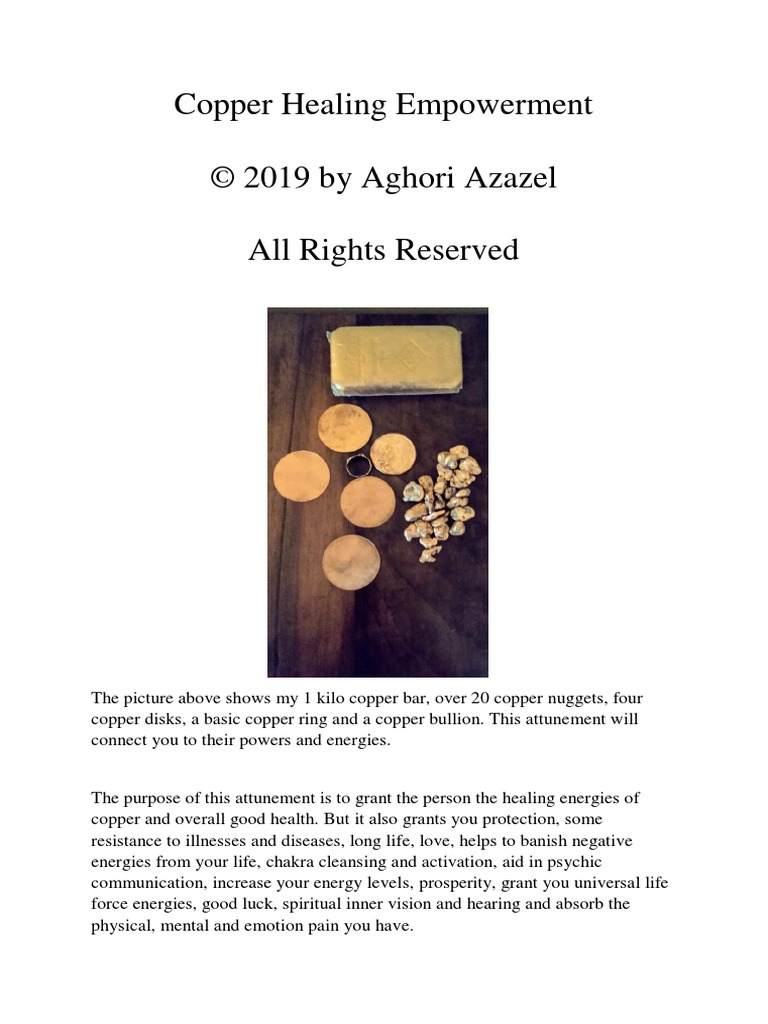 Copper Healing Empowerment | PDF | Copper | Nature