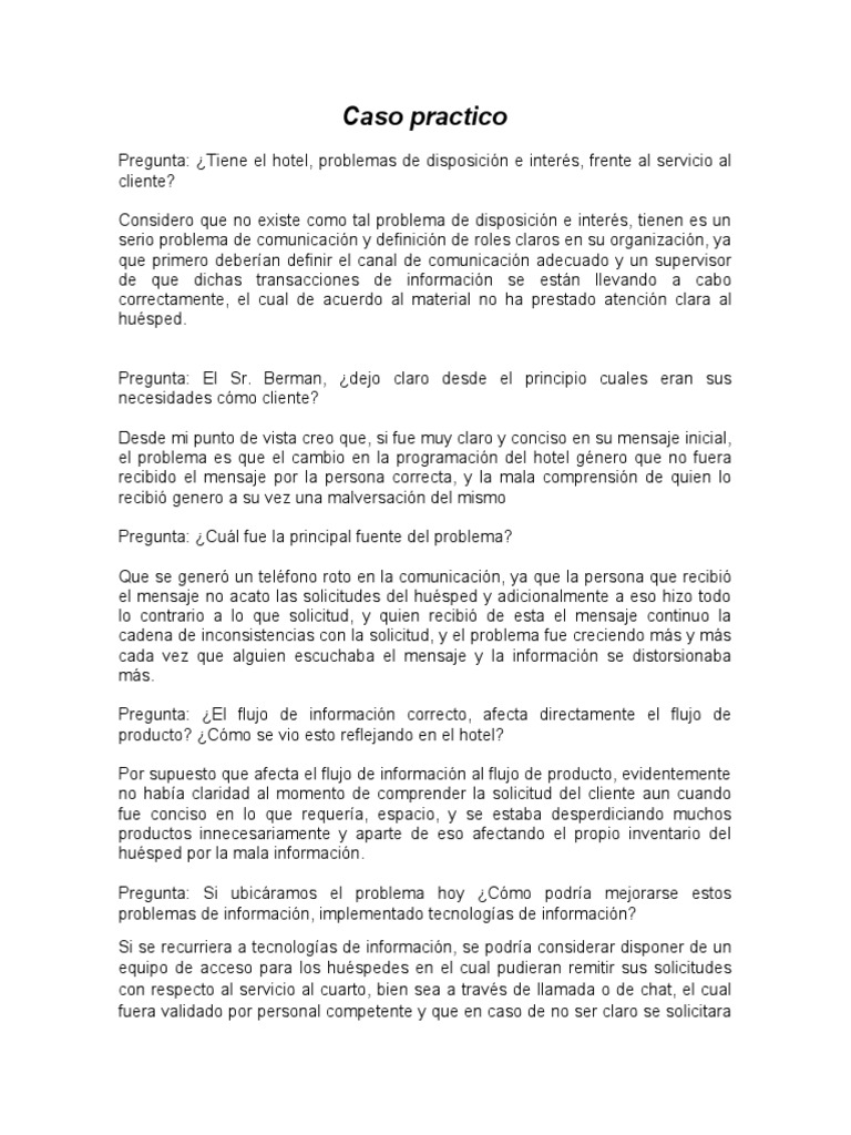 Caso Practico 1 | PDF
