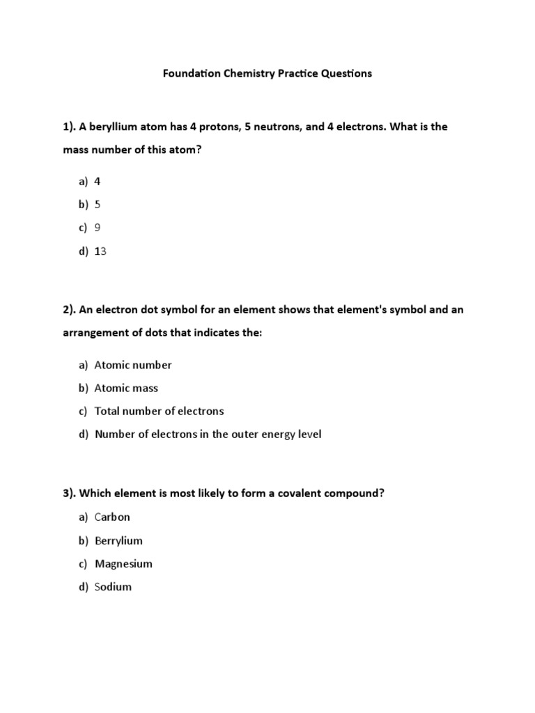Atomic Structure MCQs for Students | PDF | Atoms | Periodic Table