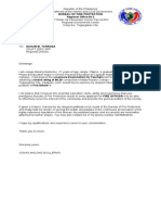 Application Letter BFP Sample | PDF
