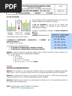 Coeficientes y subíndices en química | PDF