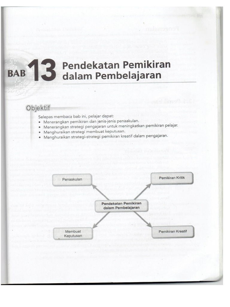 Pendekatan Pemikiran Dalam Pembelajaran-Psikologi | PDF