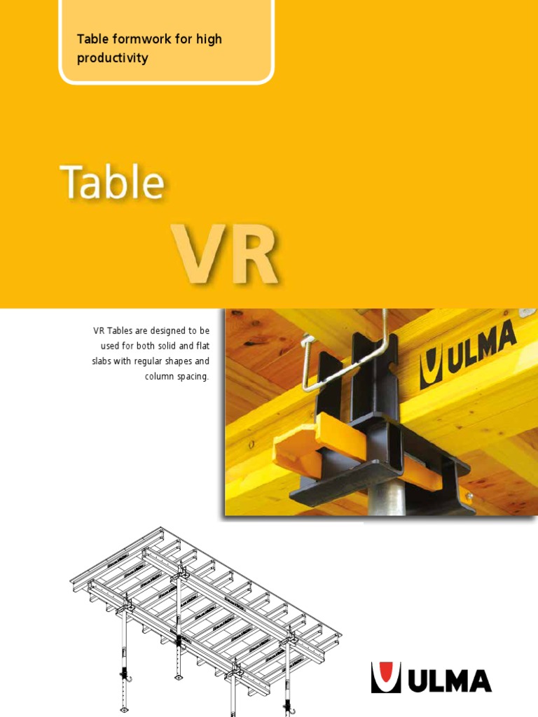 Brochure VR Table USA | PDF | Structural Engineering | Civil Engineering