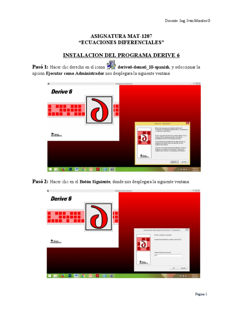 Tutorial para Instalar Derive | PDF | Informática | Software