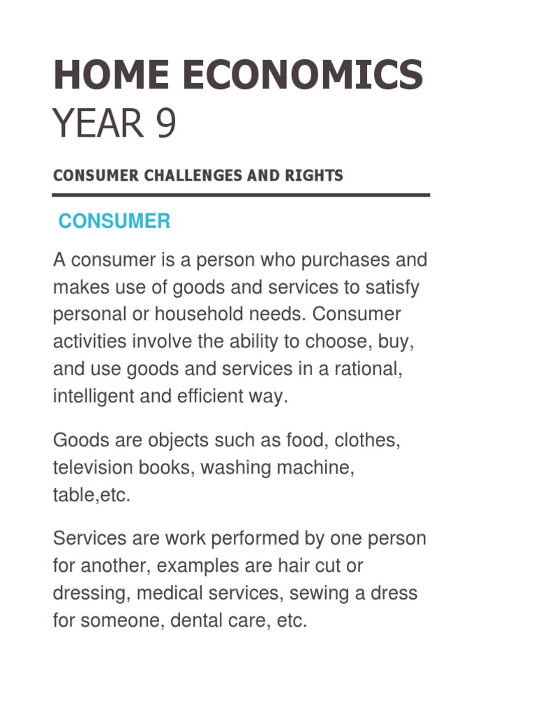 Consumer Challenges | PDF | Goods | Monopoly