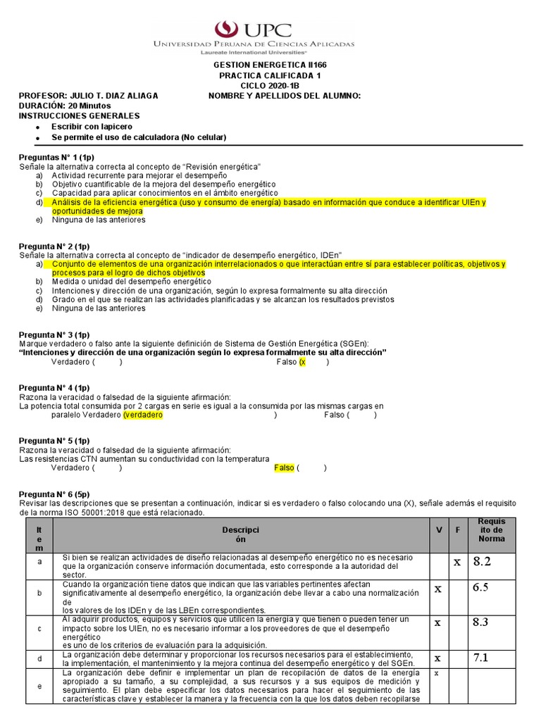 PC1 2020-1B I93B-Primera Parte | PDF | Energía y recursos | Informática y tecnología de la ...