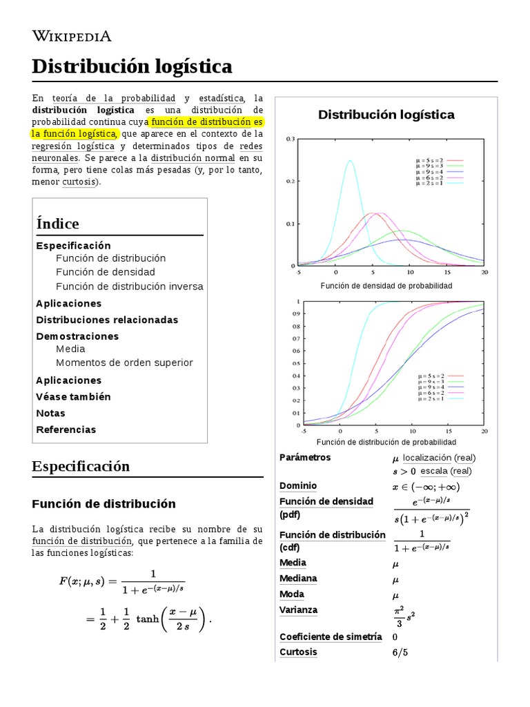 Distribución - Logística Wiki | PDF | Teoría estadística | Teoría de ...